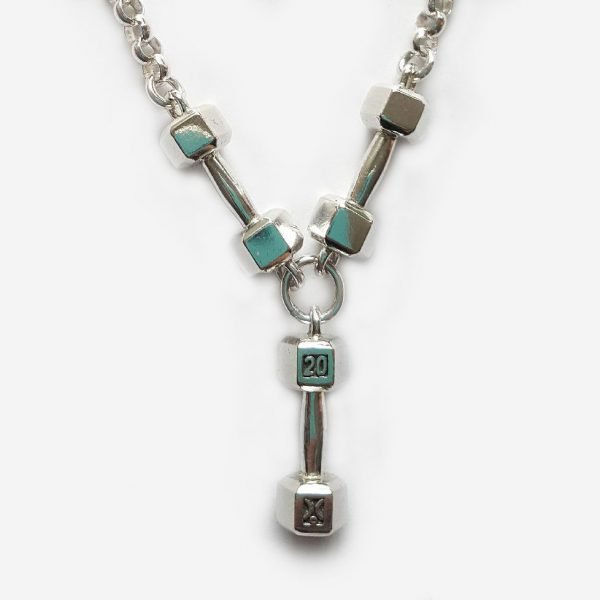 20kg Triple Dumbbell Pendant with Chain - Gym Jewellery NZ | Health ...